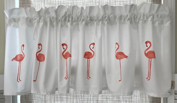 Flamingo Valance - Etsy