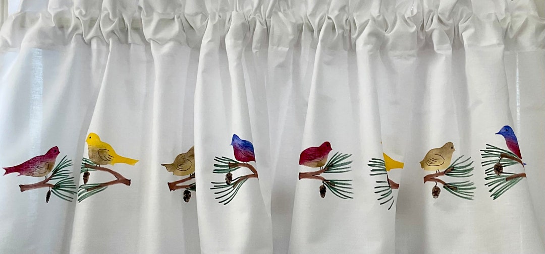 Backyard Birds Window Valance - Etsy