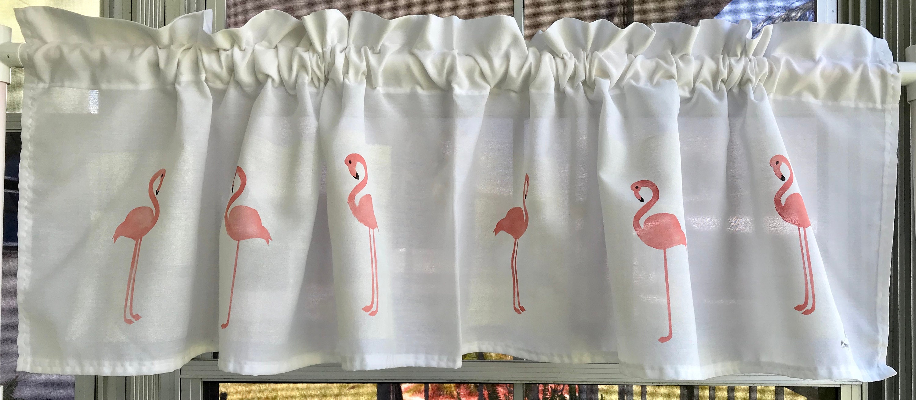 Flamingo Valance | Etsy