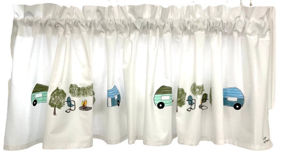 Vintage Camper Window Valance - Etsy