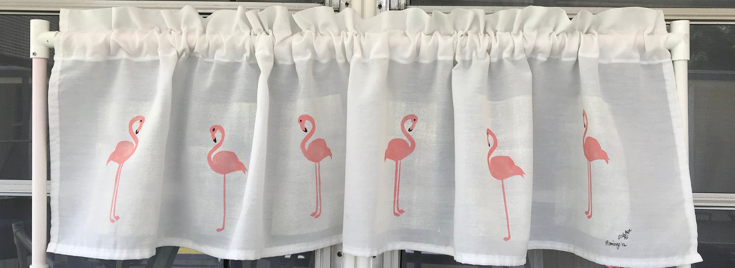 Flamingo Valance | Etsy