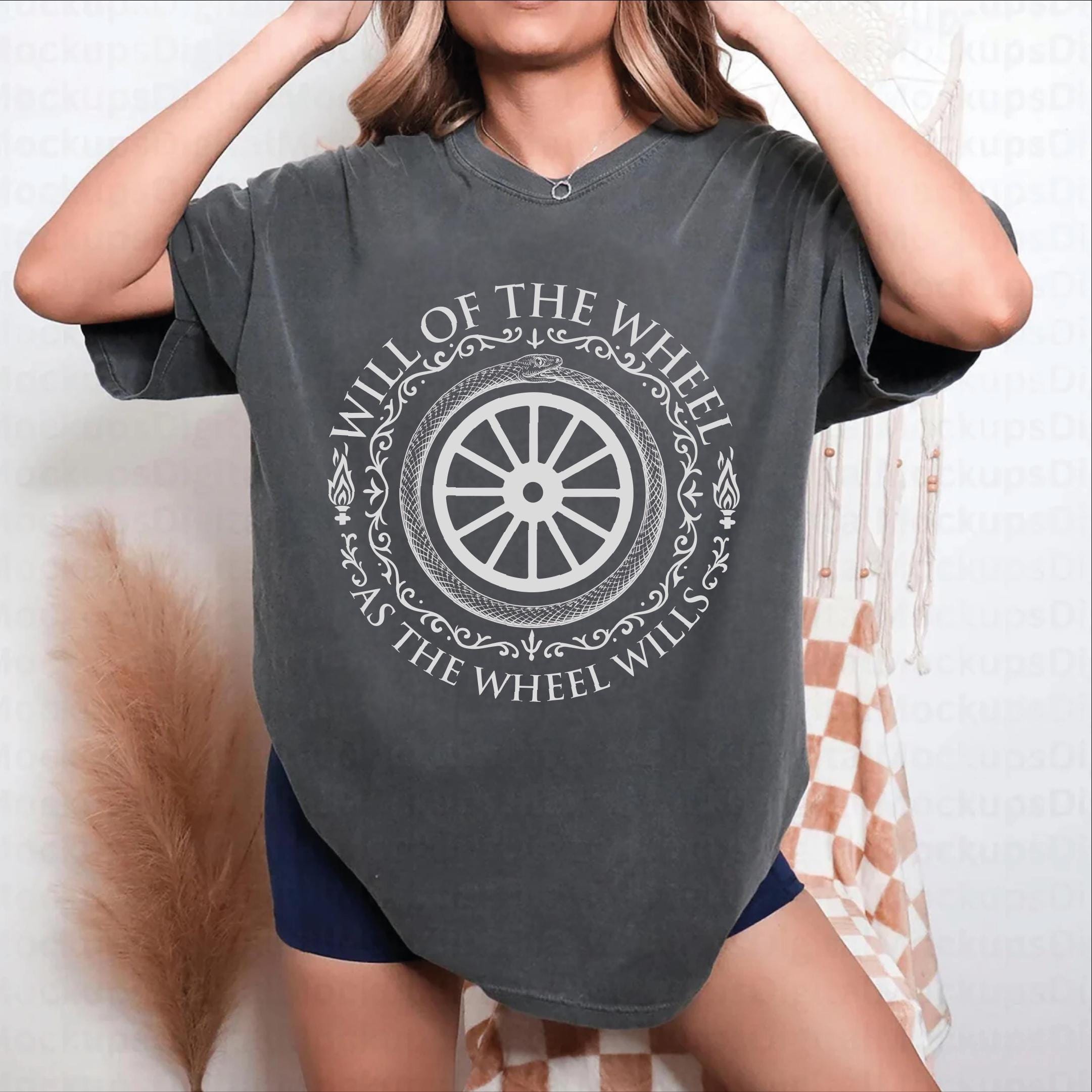 Ouroboros Fantasy Comfort Colors Shirt, Time Wheel Symbol Tee ...