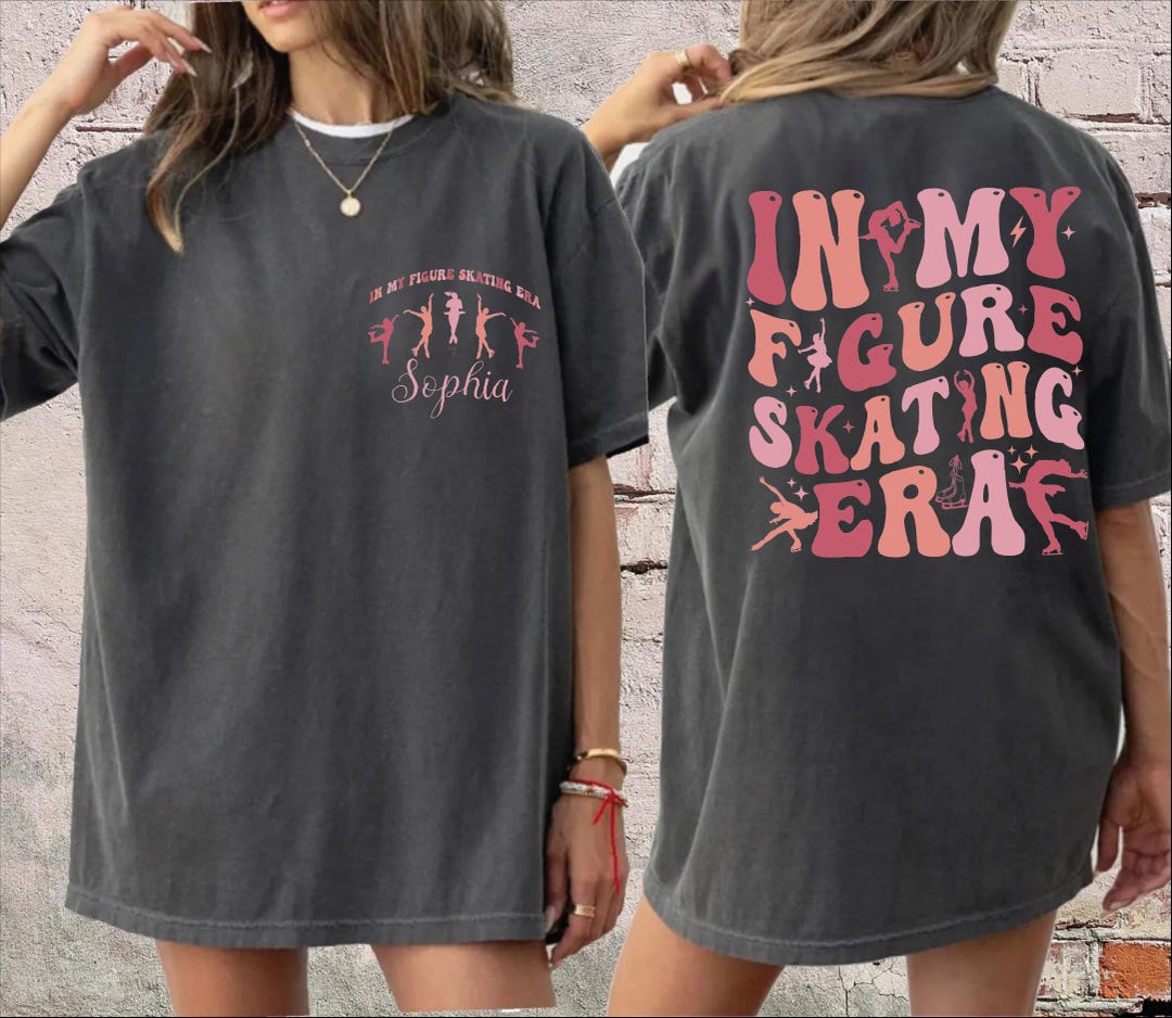 Custom in My Figure Skating Era Shirt, Ice Skating T-shirt, Custom Skater Girl Shirt - Etsy