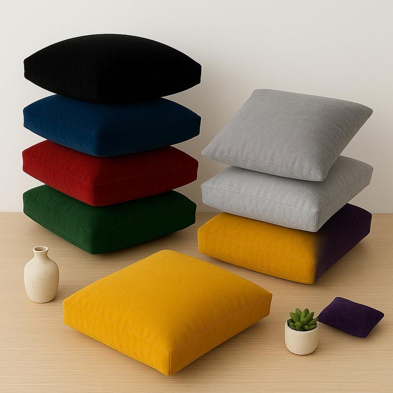 Purple Square Floor Cushions - Etsy UK