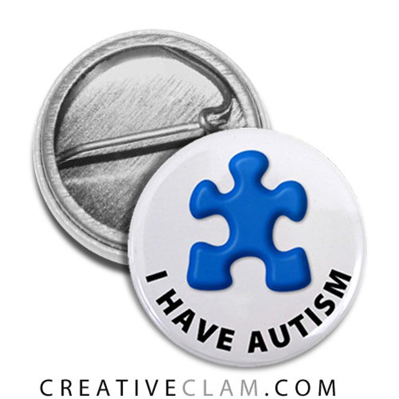 I Have Autism Medical Alert Pin Pin Back Button Badge Lm - Etsy