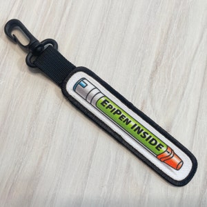 Epipen Inside Case Bag Medical Alert Tag for Kids Patch Tab for ...