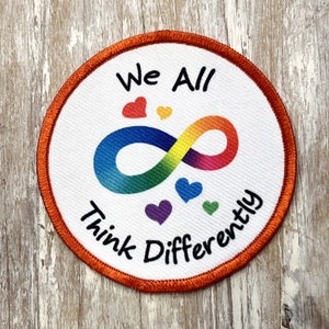 Rainbow Autism Infinity Symbol Patch, Support Awareness Patches, We All ...