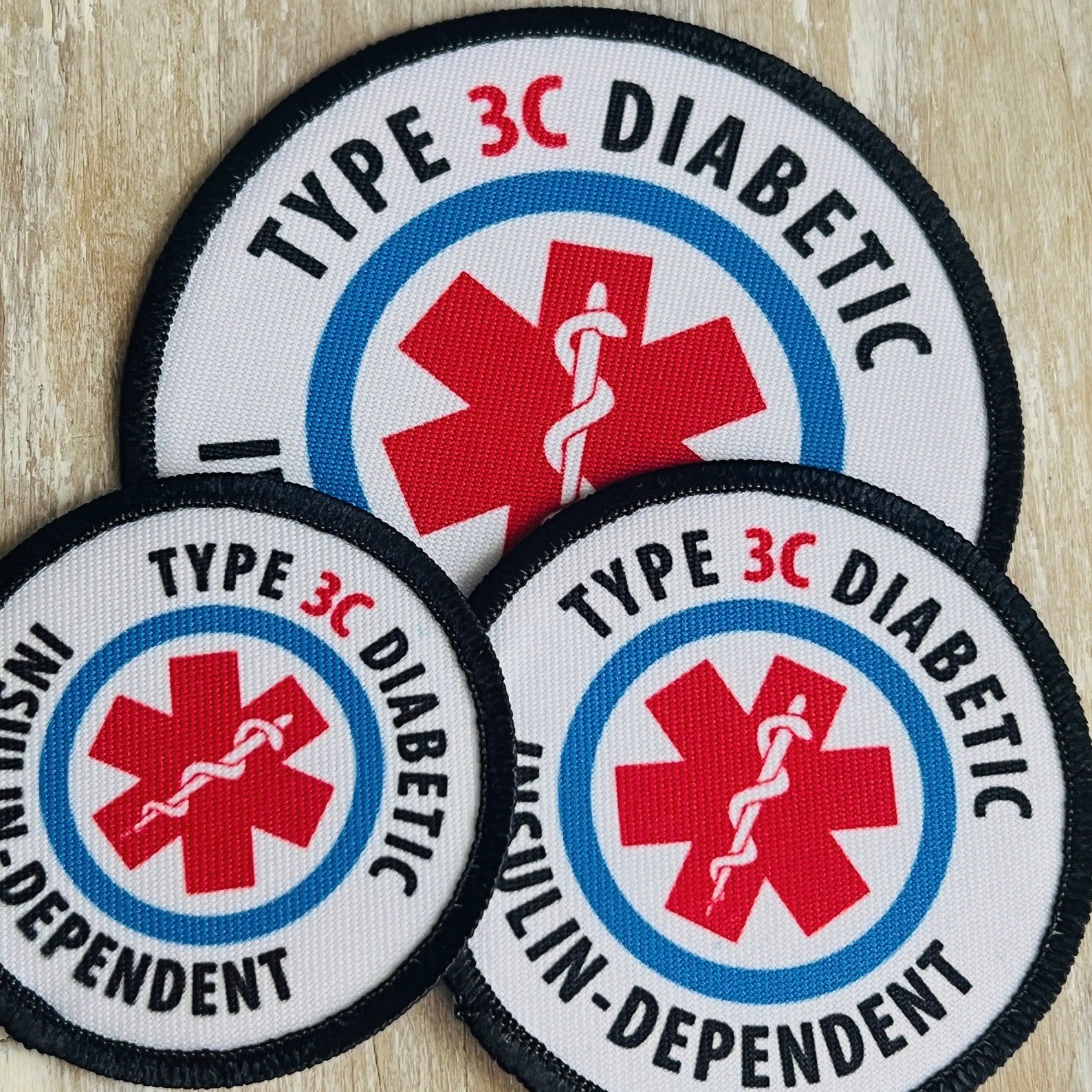Diabetic Diabetes Medical Alert Keychain Fob Charm Zipper Pull | Type 1 ...