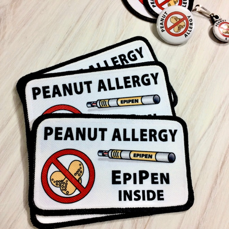 Allergy Alert Peanut Allergy Awareness Patch I Have | Etsy