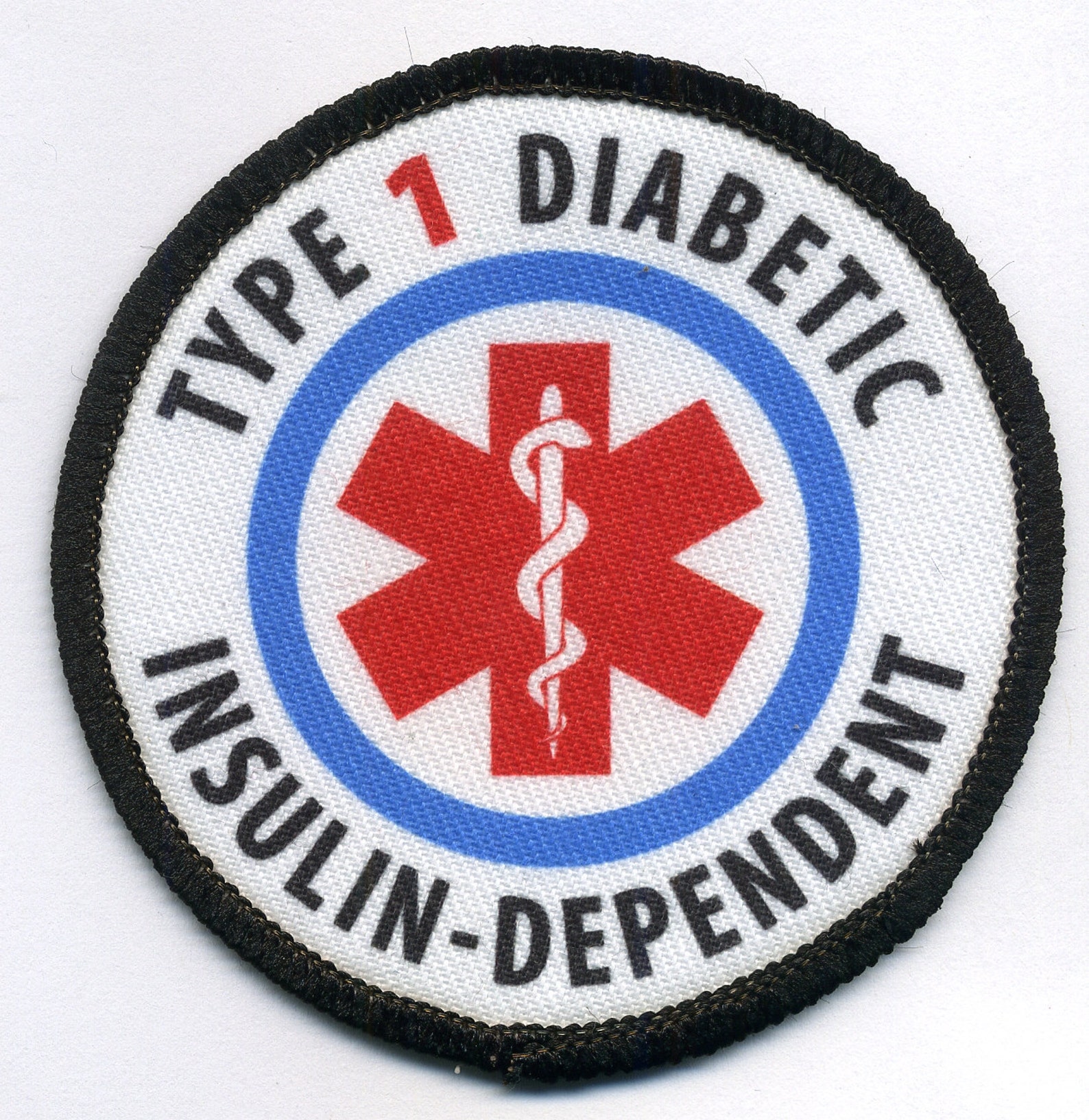 Type 1 Diabetes Patch, Insulin Dependent Diabetic Medical Alert Patch ...