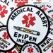 Epipen Inside Tag Medical Alert I Carry an Epipen Allergy Alert Clip on ...