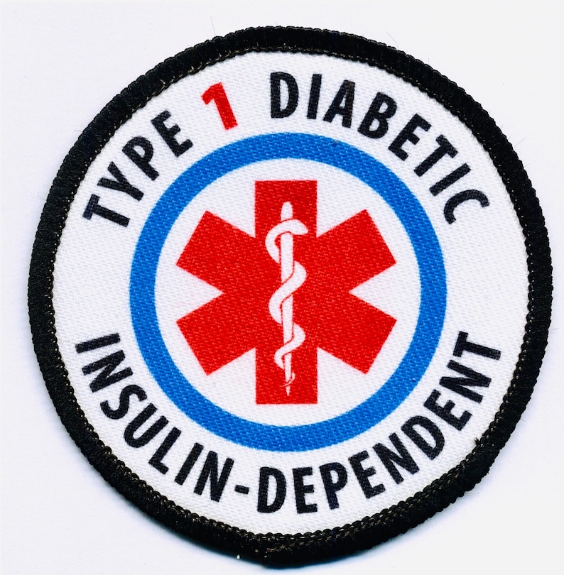Type 1 Diabetic Patch Insulin Dependent Medical Alert | Etsy