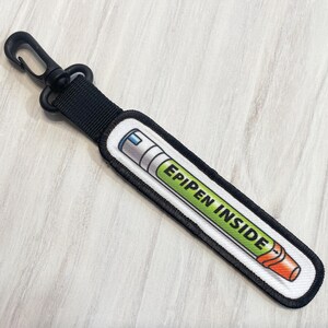 Epipen Inside Medical Allergy Alert Patch YELLOW Senior Epinephrine ...
