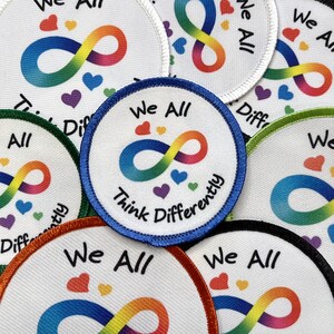 Rainbow Autism Infinity Symbol Patch, Support Awareness Patches, We All ...