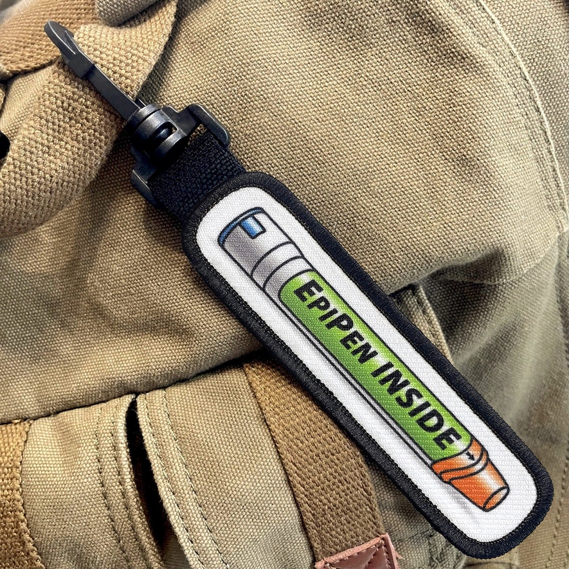 Epipen Inside Case Bag Medical Alert Tag for Kids Patch Tab for ...