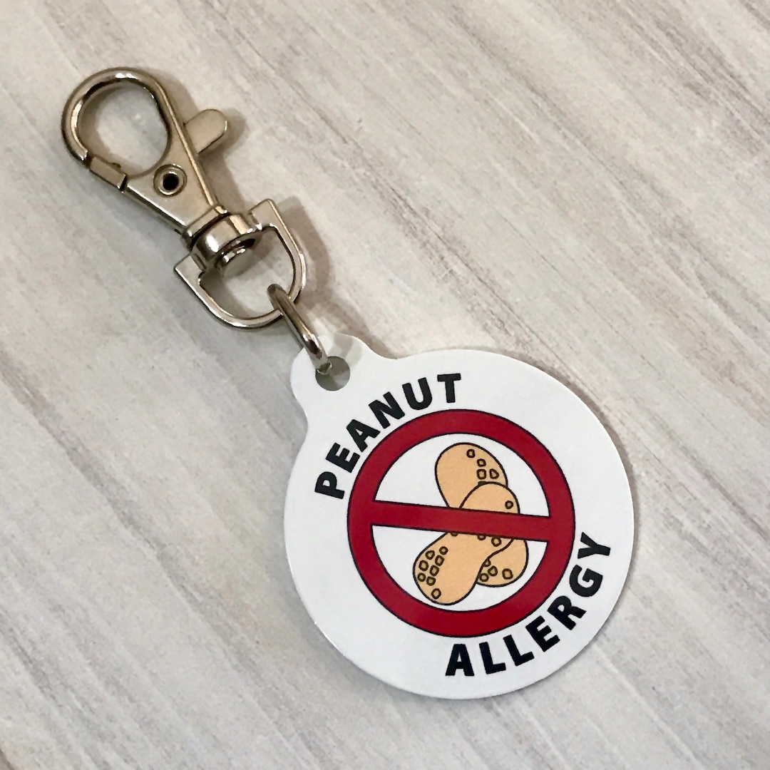 Peanut Allergy Medical Alert Clip-on Tag - Etsy