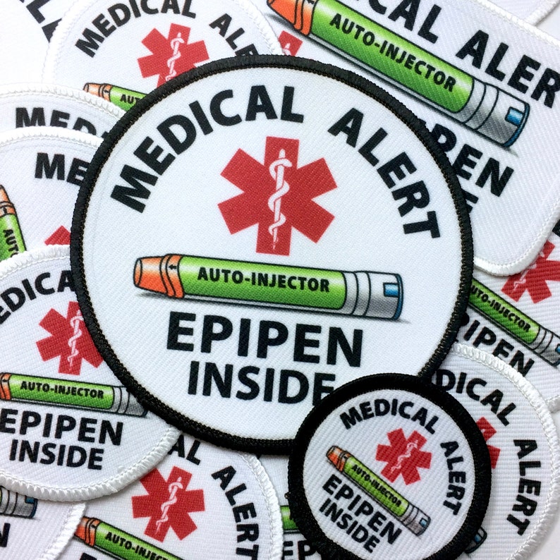 Medical Alert Yellow Auto-injector Inside Rectangle Sew- on Patch - Etsy