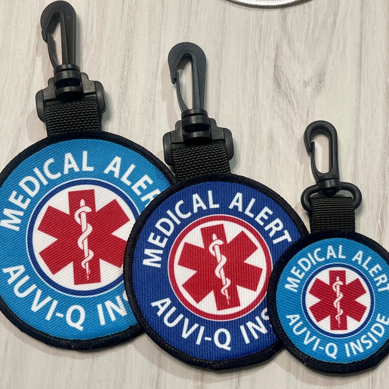 Epilepsy Medical Alert Bag Tag | Kids Emergency Medication Clip - Etsy