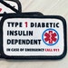 Type 1 Diabetic Patch, Insulin Dependent Medical Alert Diabetes Patch ...