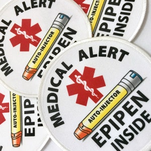 Emergency Information Inside Patch Medical Alert Symbol Cross | First ...