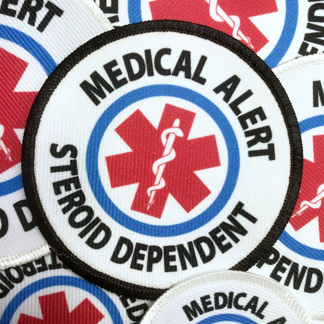 Steroid Dependent Medical Alert Patch, Sew On - Etsy