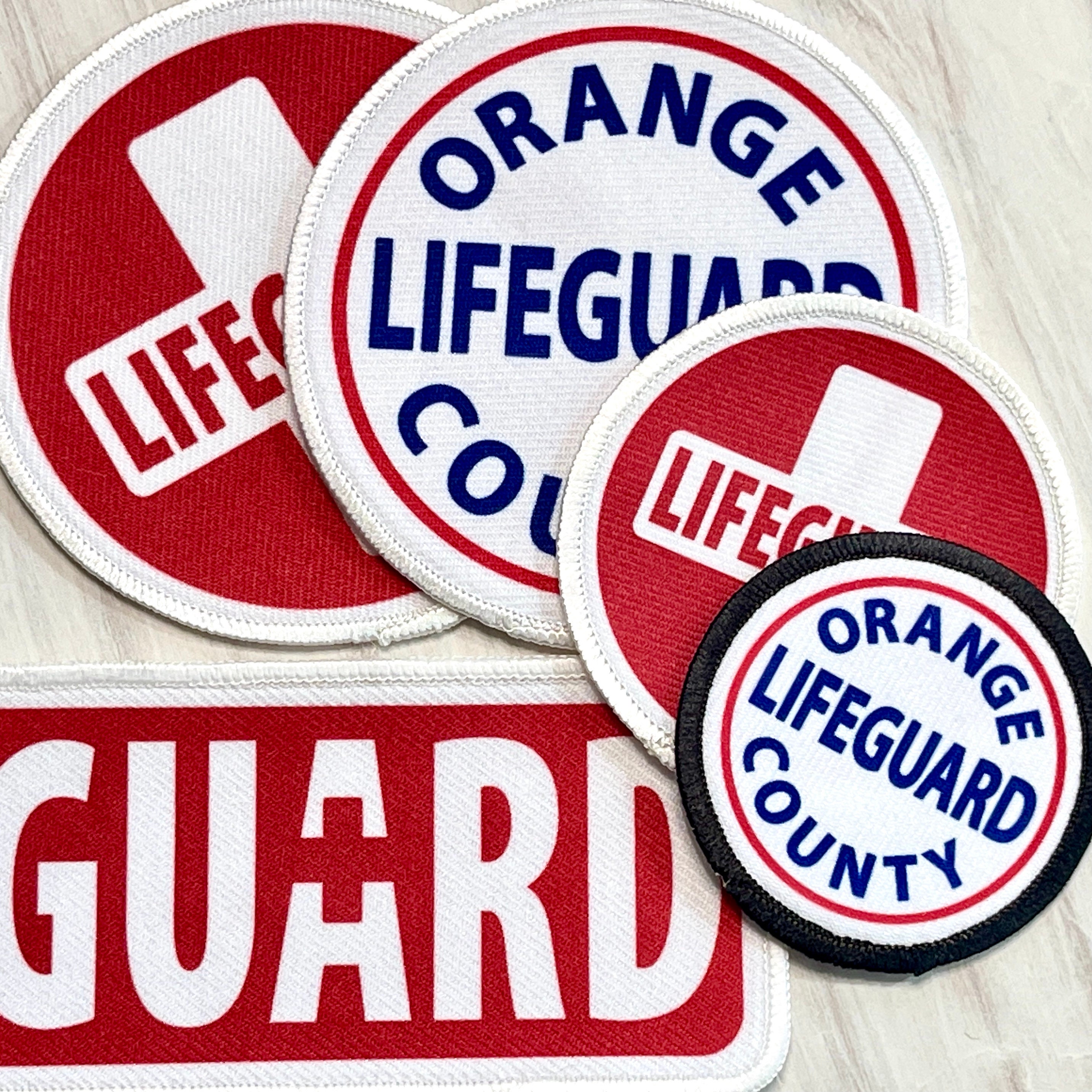 Red White Lifeguard Patch Beach Pool Water Rescue Patches - Etsy