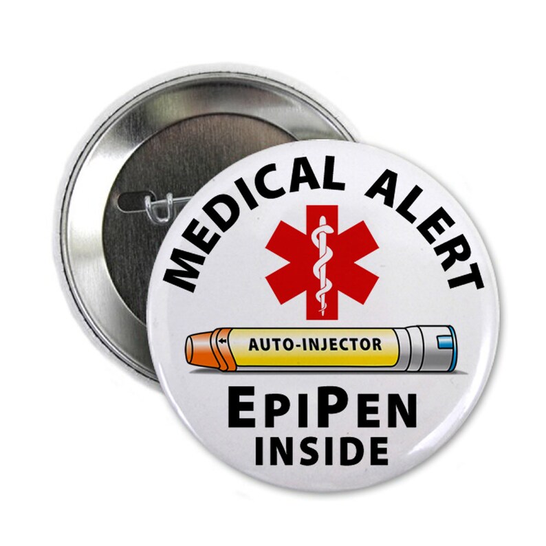 EpiPen Inside Tag Medical Alert I carry an EpiPen Allergy | Etsy