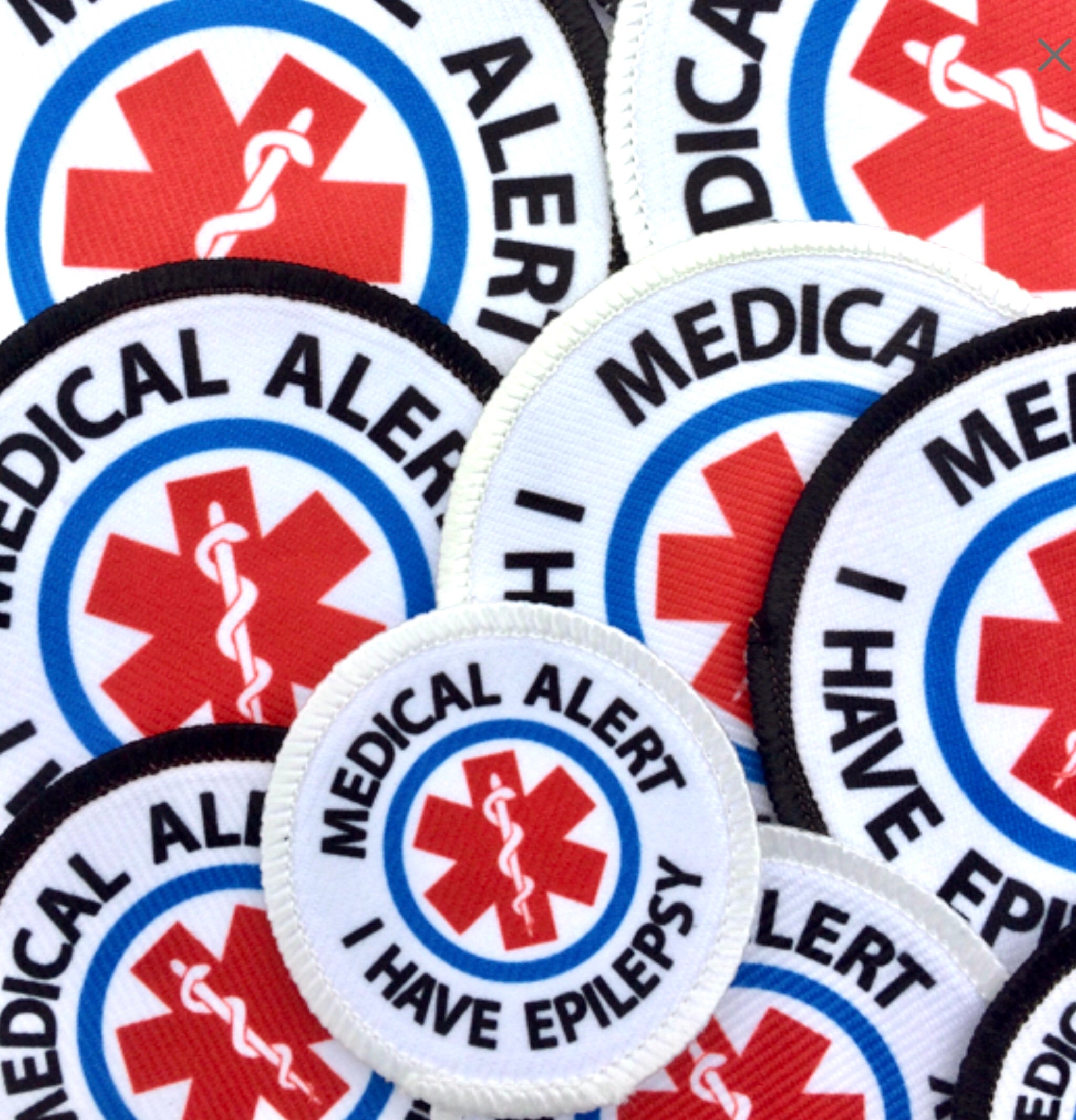Medical Alert I Have EPILEPSY Red Cross Epileptic Sew-on Patch | Etsy