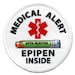 Epipen Patch for Pouch, Medical Alert Patch for Backpack, GREEN Epipen ...
