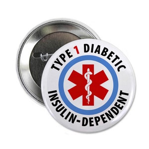Type 1 Diabetic Patch, Insulin Dependent Medical Alert Diabetes Patch ...
