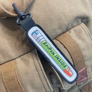 Green Epipen Inside Zipper Pull - Medical Alertcharms (choose Quantity ...