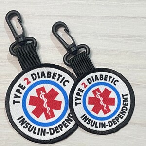 Diabetic Diabetes Type 2 Insulin Dependent Medical Medic Alert Zipper ...