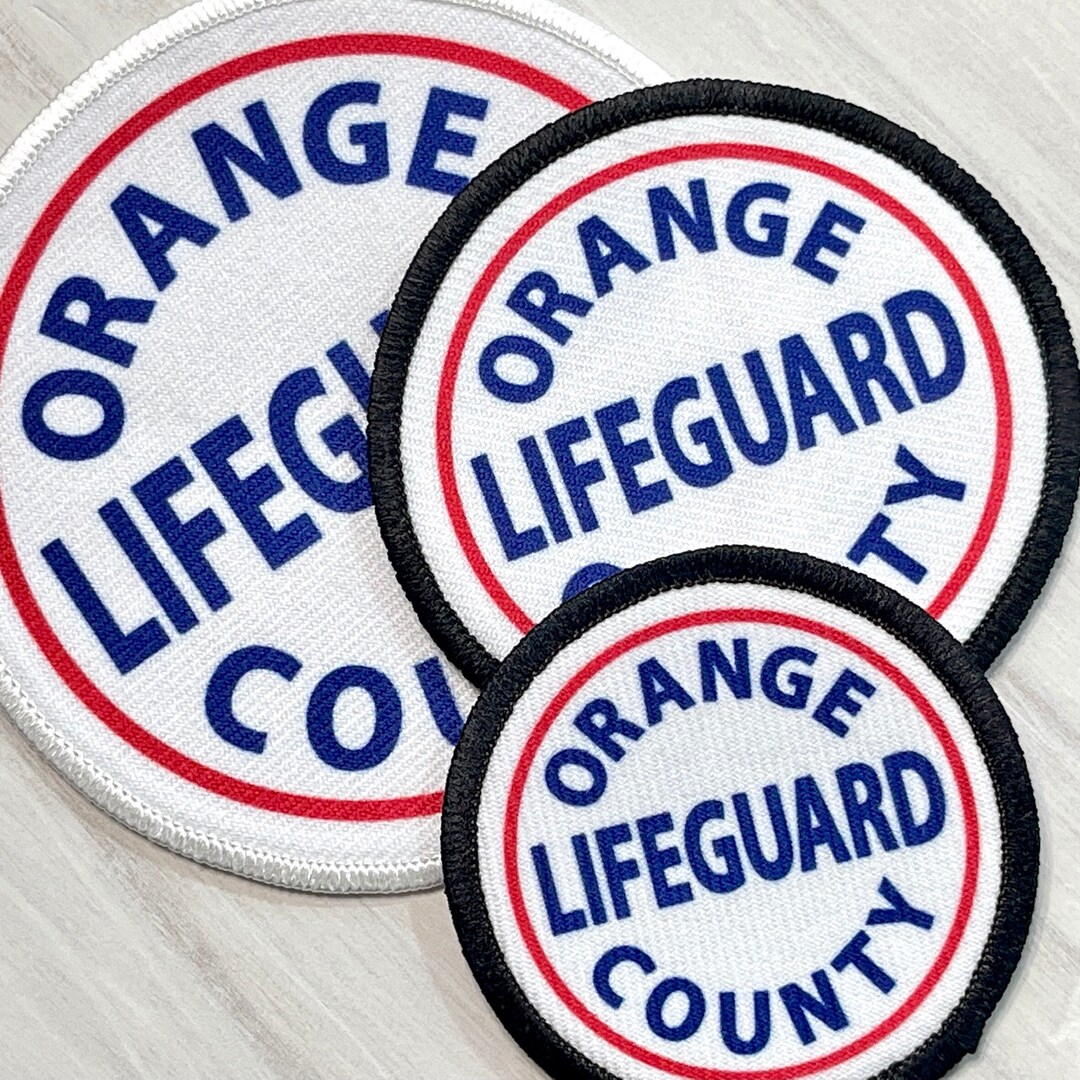 Orange County Lifeguard Patch | Wendy Sandlot Costume Cosplay Halloween ...