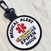 Epipen Inside Case Bag Medical Alert Tag for Kids Patch Tab for ...