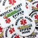 Epipen Patch for Pouch, Medical Alert Patch for Backpack, GREEN Epipen ...