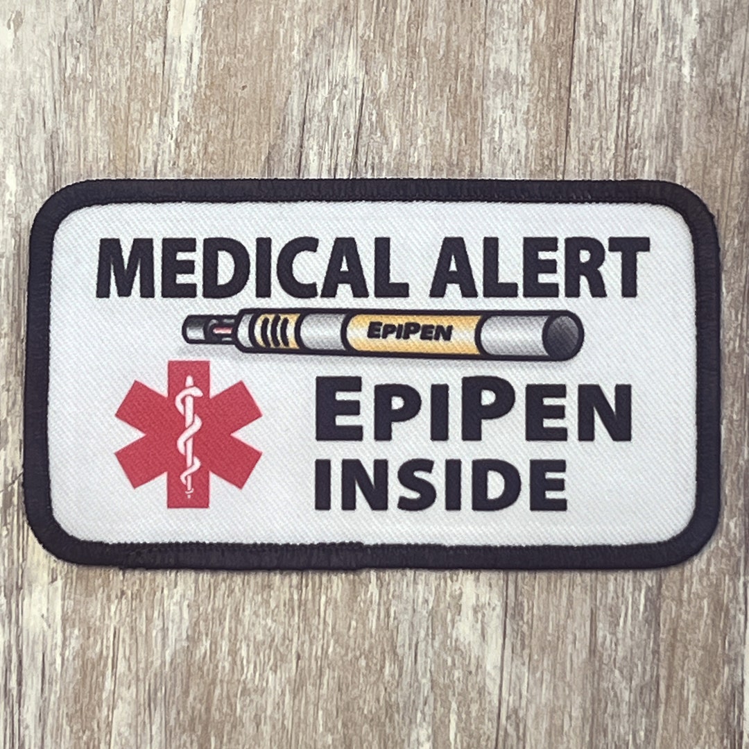 Epipen Inside Patch | Medical Food Allergy Alert | Patches for Pouch ...