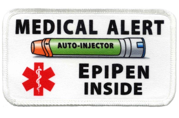 EpiPen Jr Auto Injector Inside Medical Alert 2.5 x 4.5 inch | Etsy