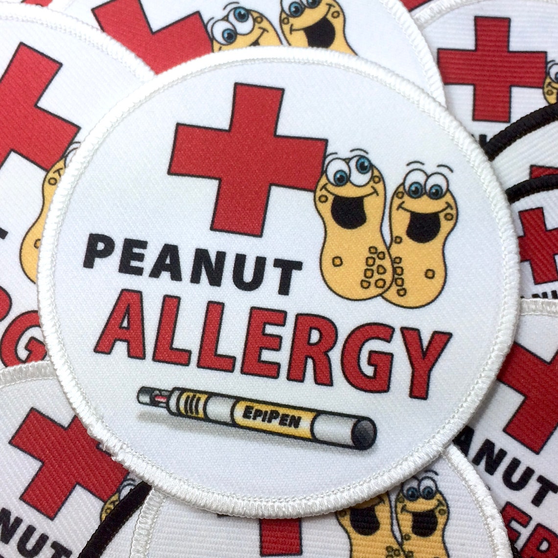 Epipen Inside Medical Allergy Alert Patch GREEN Epinephrine Auto ...