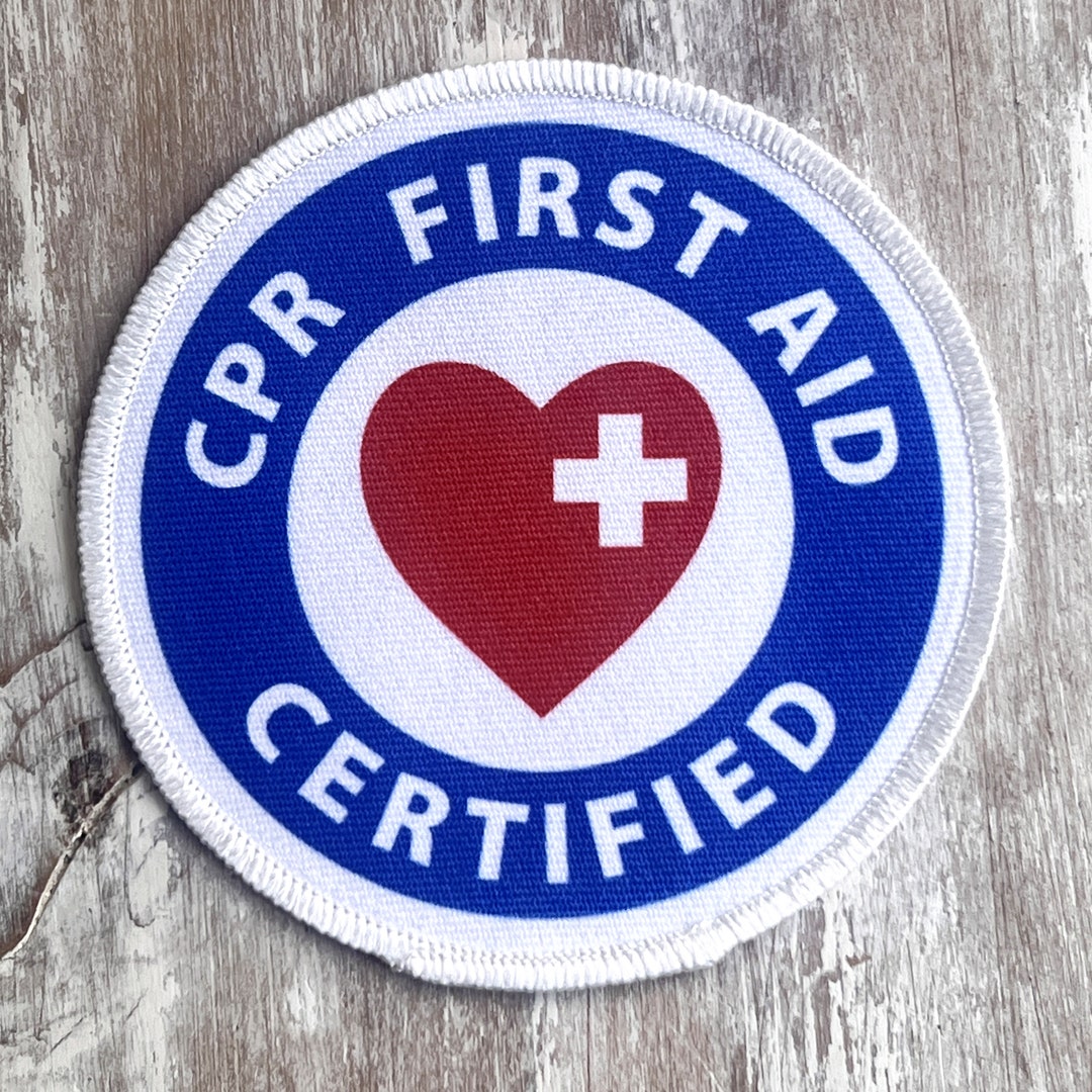 First Aid CPR Patch for Backpack VELCRO® Brand Hook Fastener or Sew-on Option - Etsy