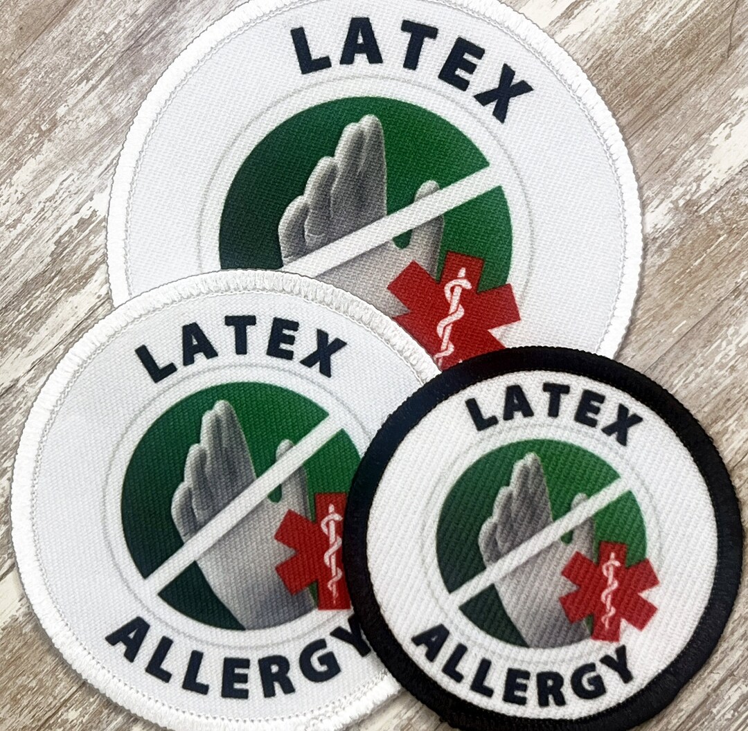 Latex Allergy Medical Medic Alert Patch | Natural Rubber Allergies ...