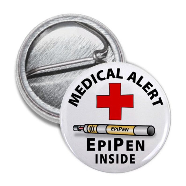 EpiPen Inside Tag Medical Alert I carry an EpiPen Allergy | Etsy