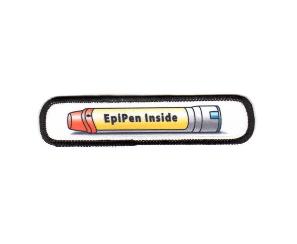 Epipen Inside Yellow Auto Injector Medical Alert Rectangle | Etsy