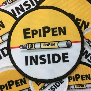 Medical Alert Patch EPIPEN INSIDE Backpack Bag Auto Injector Patch or ...