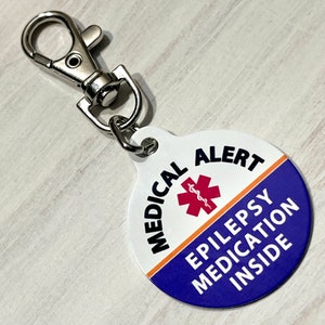 Epilepsy Medication Inside Medical Alert Patch | Custom ID for Medic ...