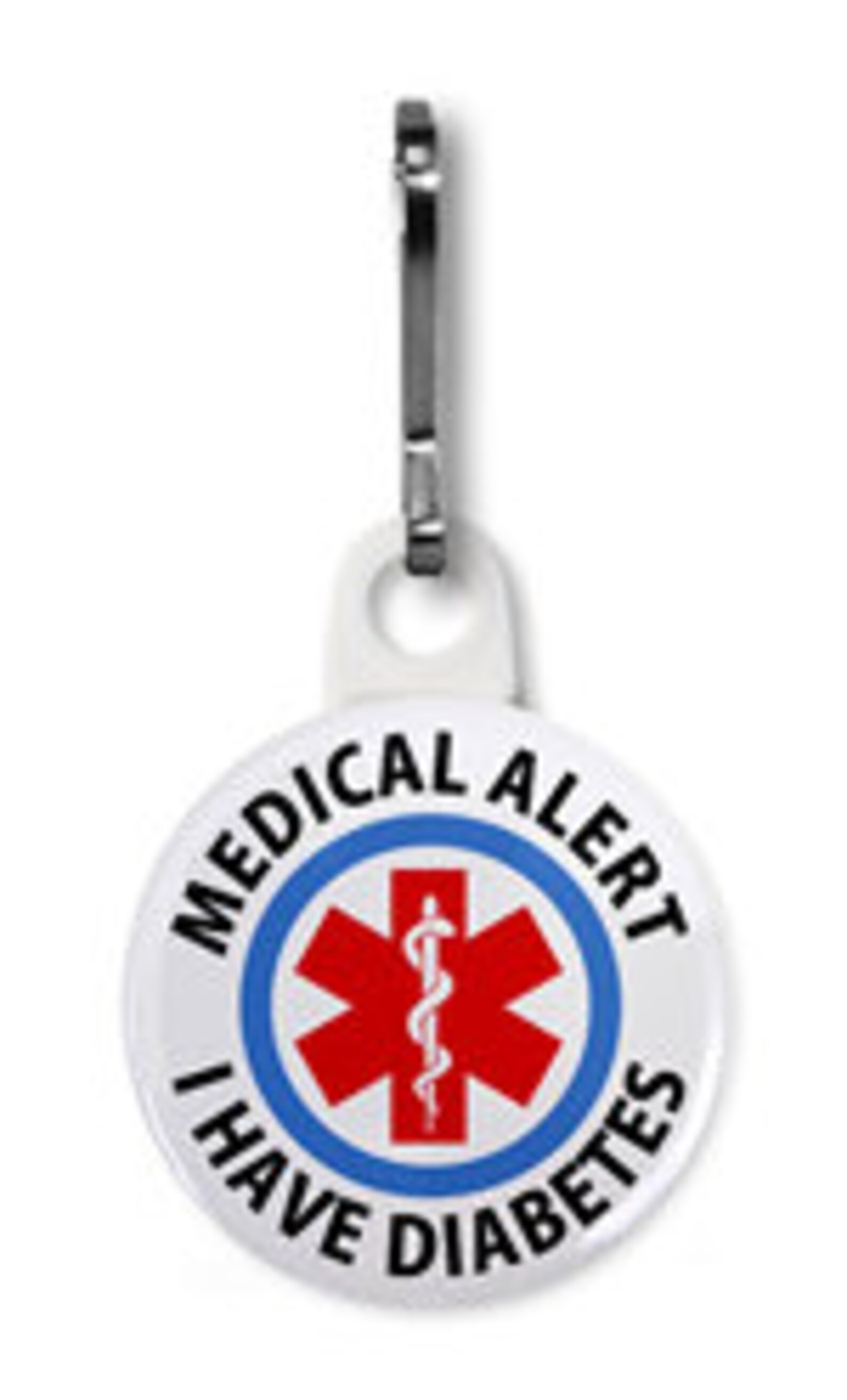 Diabetic Diabetes Medical Alert Keychain Fob Charm Zipper Pull - Etsy
