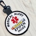 Green Epipen Inside Zipper Pull - Medical Alertcharms (choose Quantity ...