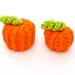 Pumpkin Catnip Cat Toys With Green Curlicue Stem - Etsy