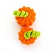 Pumpkin Catnip Cat Toys With Green Curlicue Stem - Etsy