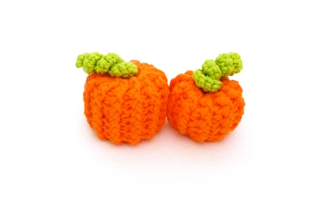 Pumpkin Catnip Cat Toys With Green Curlicue Stem - Etsy