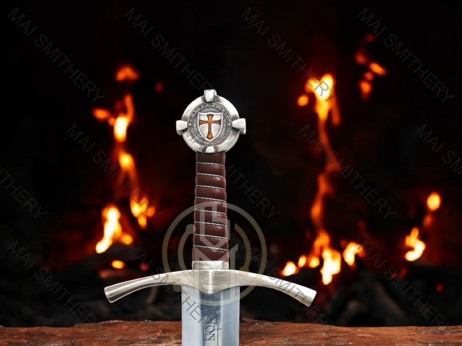 The Accolade Sword of the Knights Templar- Handmade Collectible Sword ...
